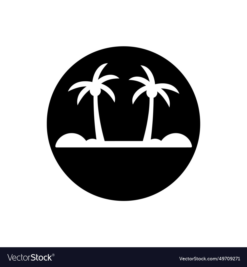 Beach icon Royalty Free Vector Image - VectorStock
