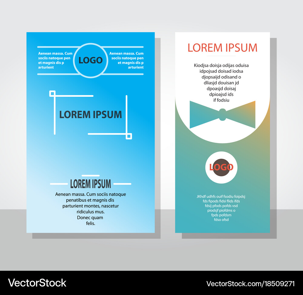 Business flyers and brochures with circle shape Vector Image