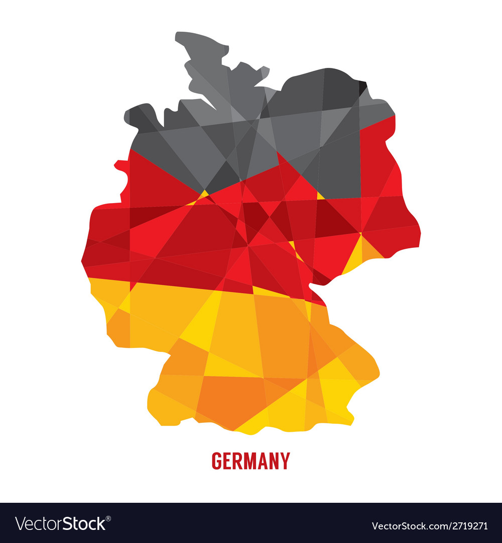 Map germany Royalty Free Vector Image - VectorStock