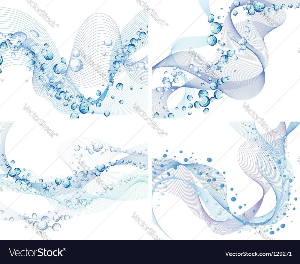 Water background Royalty Free Vector Image - VectorStock