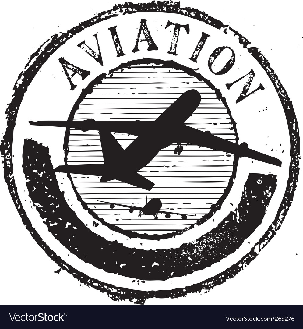 Aviation stamp Royalty Free Vector Image - VectorStock