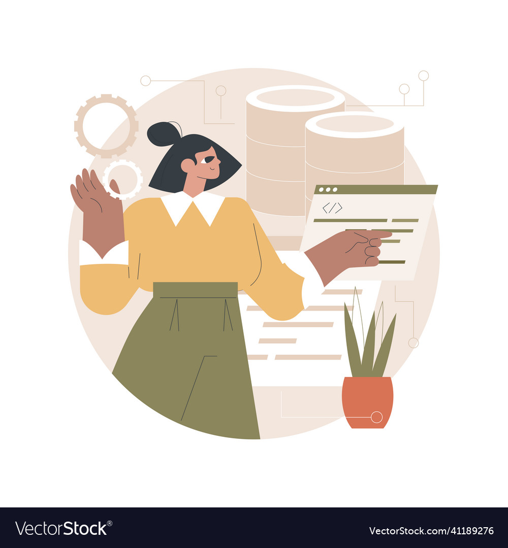 Big Data Programming Abstract Concept Royalty Free Vector