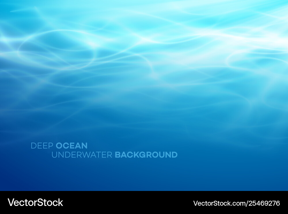 Blue deep water and sea abstract natural Vector Image