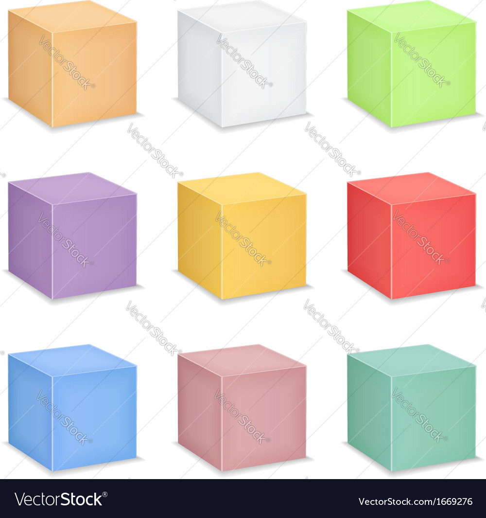 Cubes Royalty Free Vector Image - VectorStock
