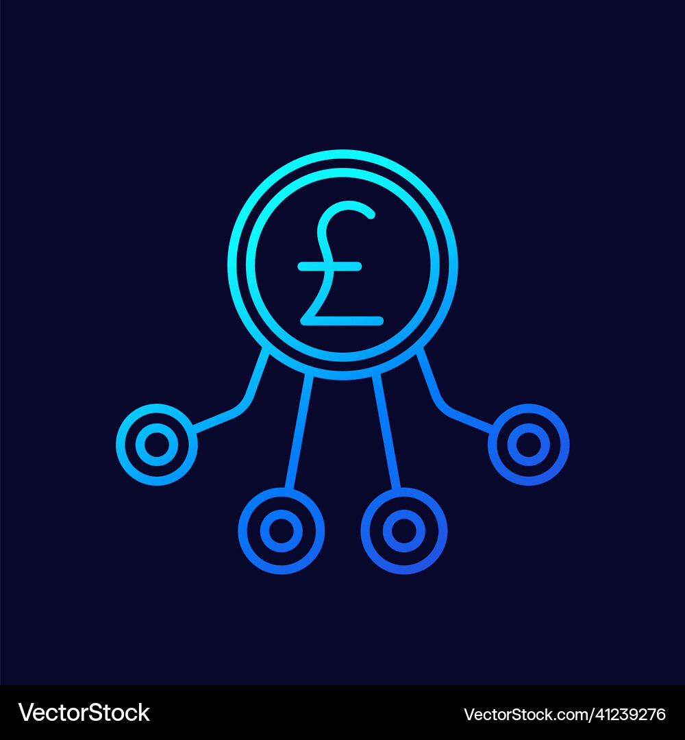 Diversification diversified investments line icon Vector Image