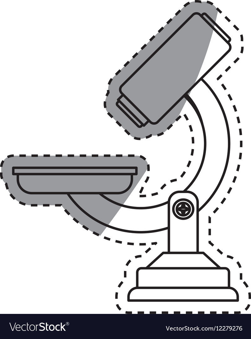 Microscope lab equipment Royalty Free Vector Image