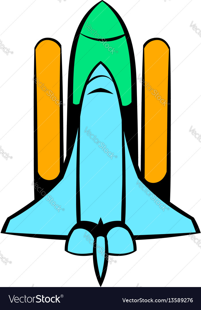 Space shuttle icon icon cartoon Royalty Free Vector Image