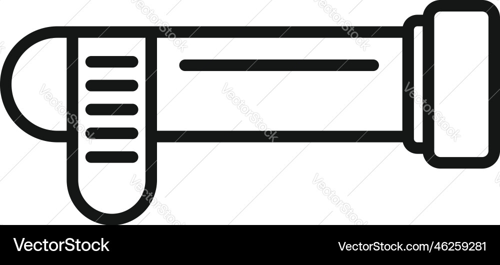Blood test icon outline corona Royalty Free Vector Image