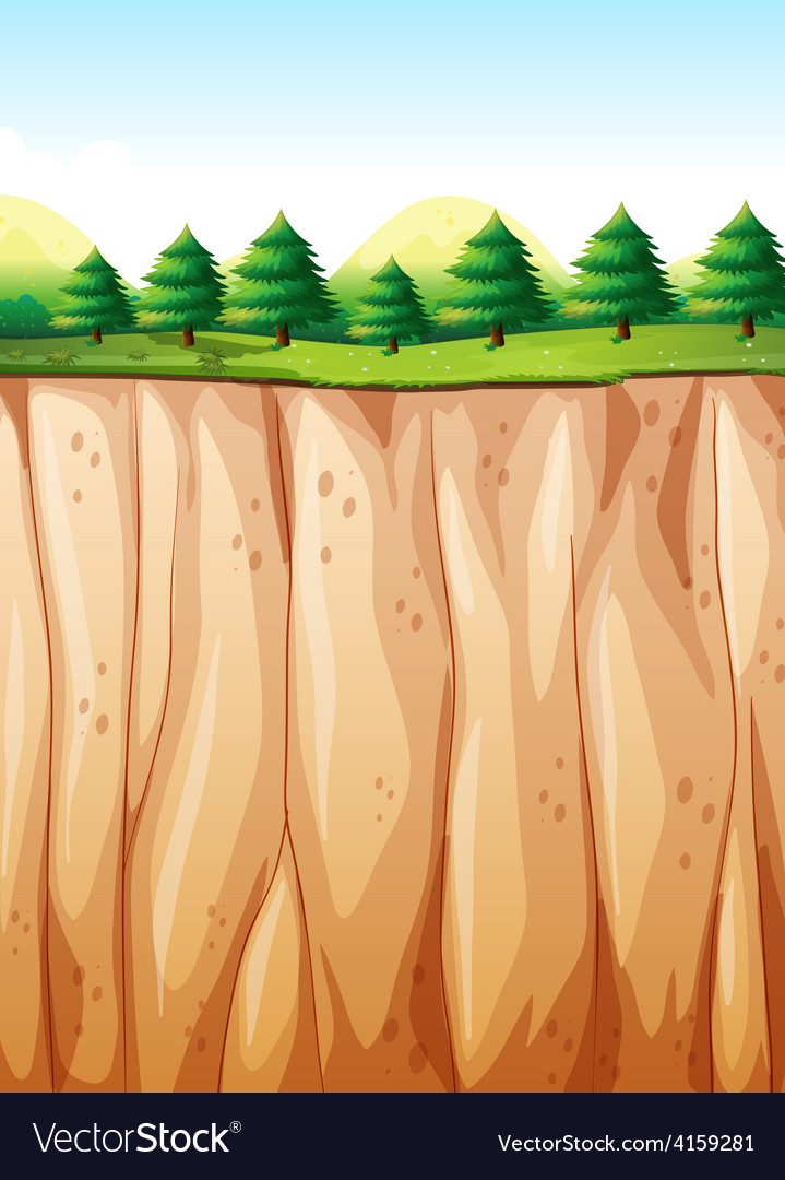 Cliff Royalty Free Vector Image - VectorStock