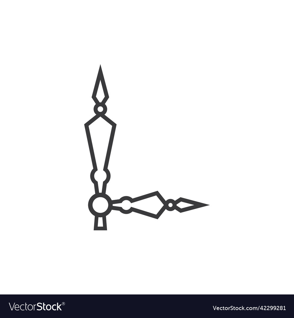 Clock hands icon Royalty Free Vector Image - VectorStock