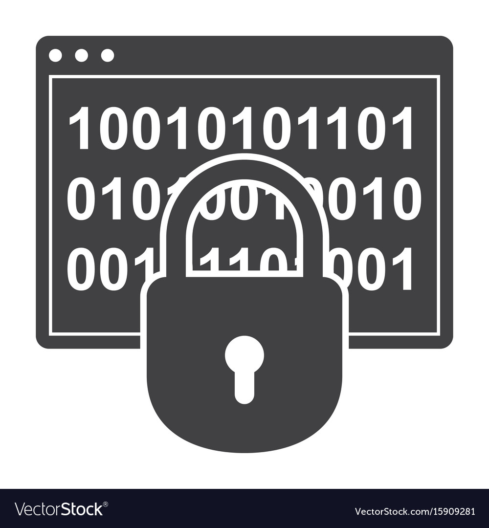 Cryptography science icon Royalty Free Vector Image