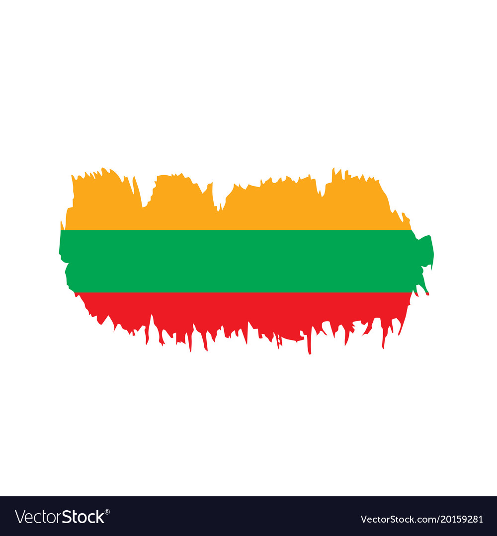 Lithuania flag Royalty Free Vector Image - VectorStock