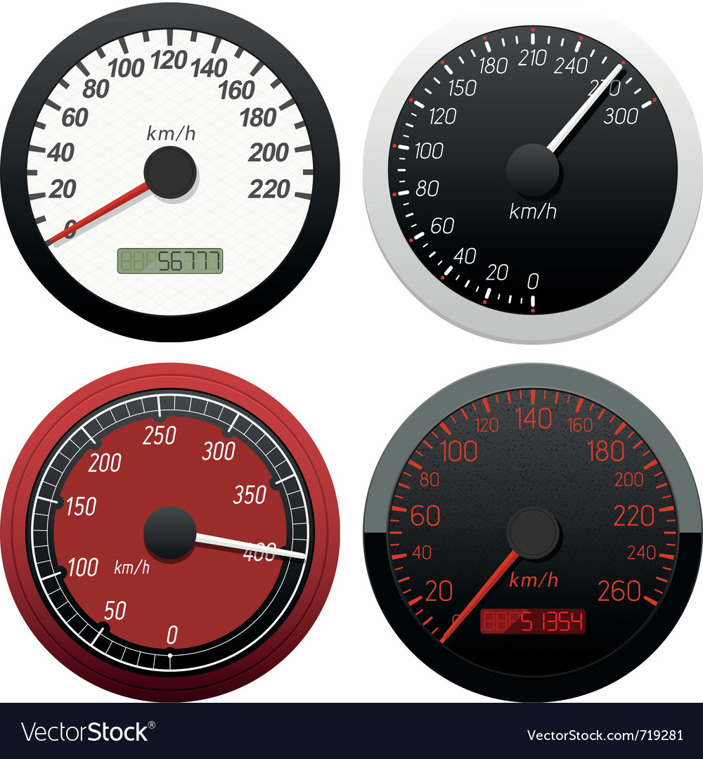 Set of speedometer Royalty Free Vector Image - VectorStock