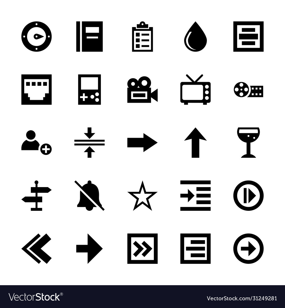 User interface set Royalty Free Vector Image - VectorStock