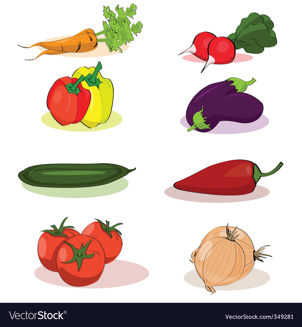 Vegetables Royalty Free Vector Image - VectorStock