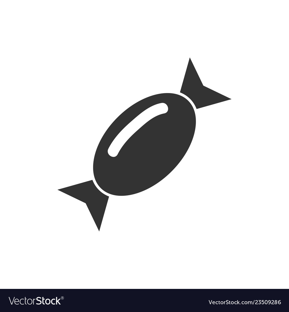 Candy icon flat Royalty Free Vector Image - VectorStock
