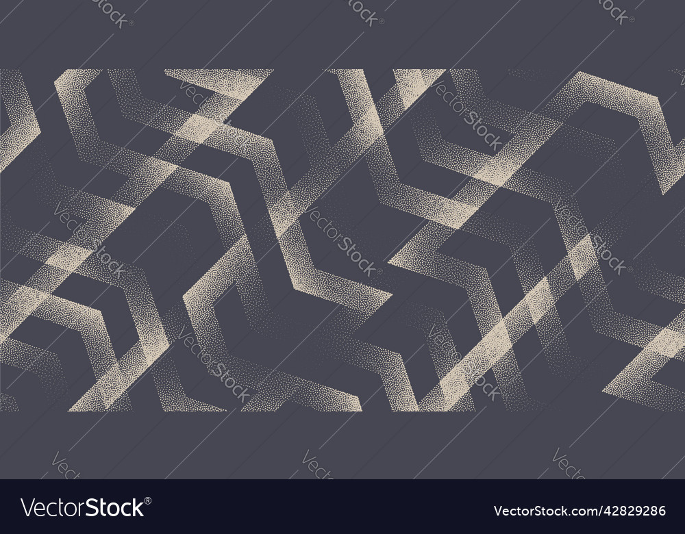 Complex geometric tilted bend lines seamless Vector Image