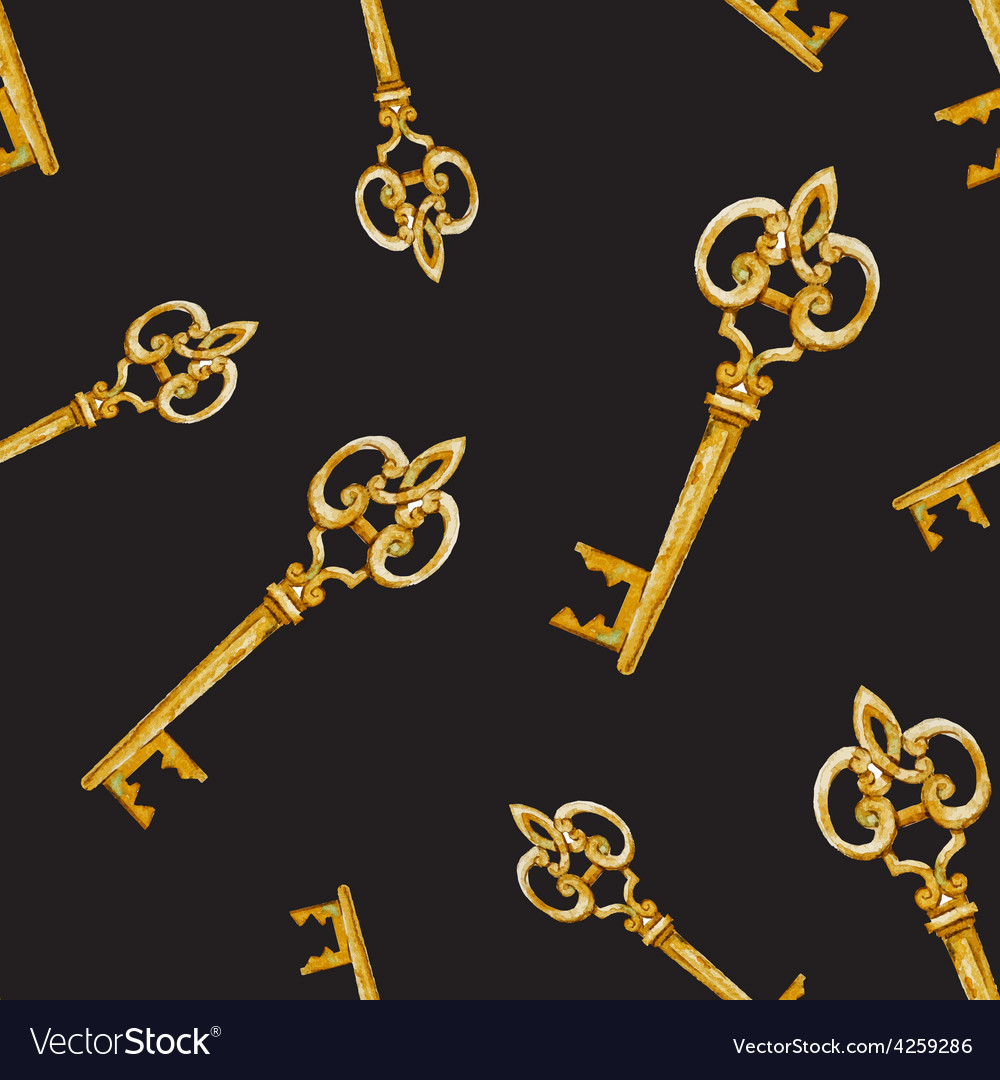 Keys pattern Royalty Free Vector Image - VectorStock