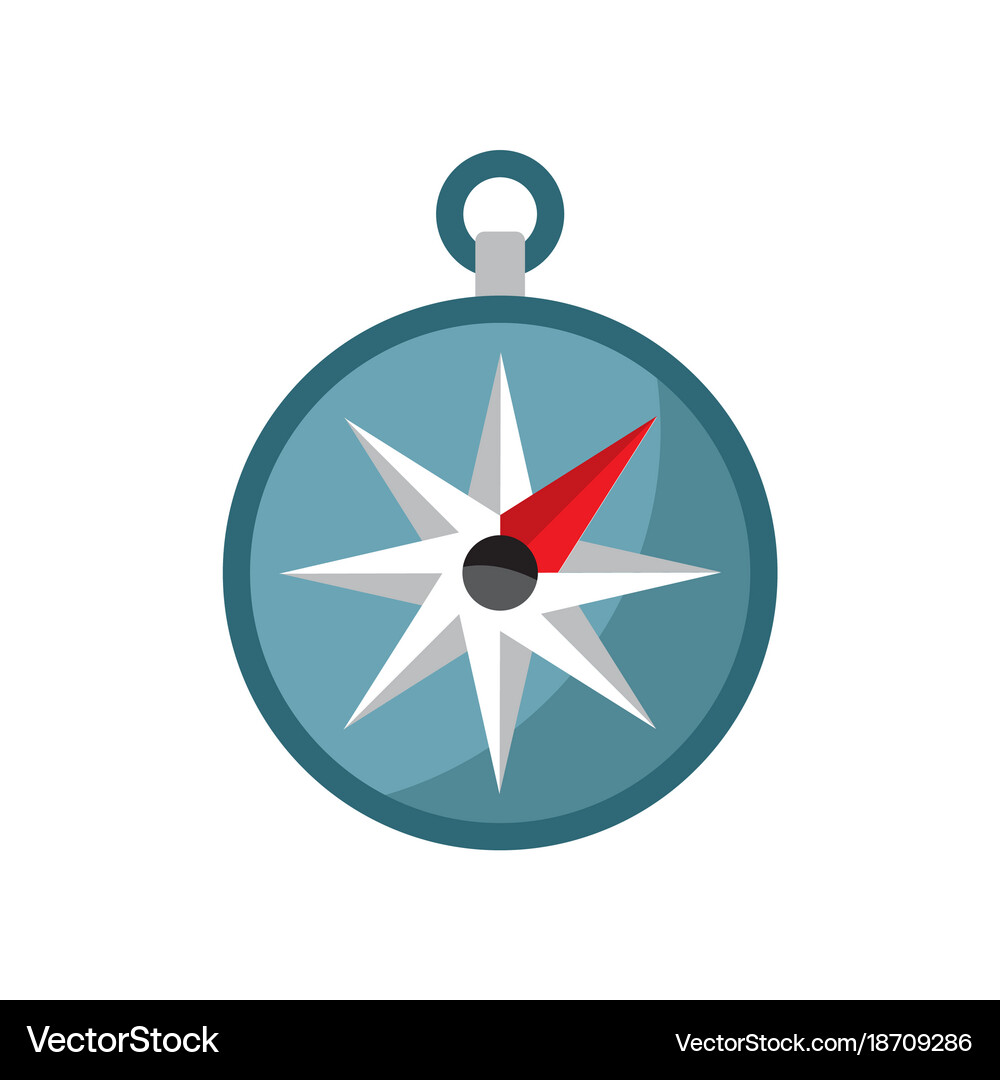 Simple travel compass Royalty Free Vector Image
