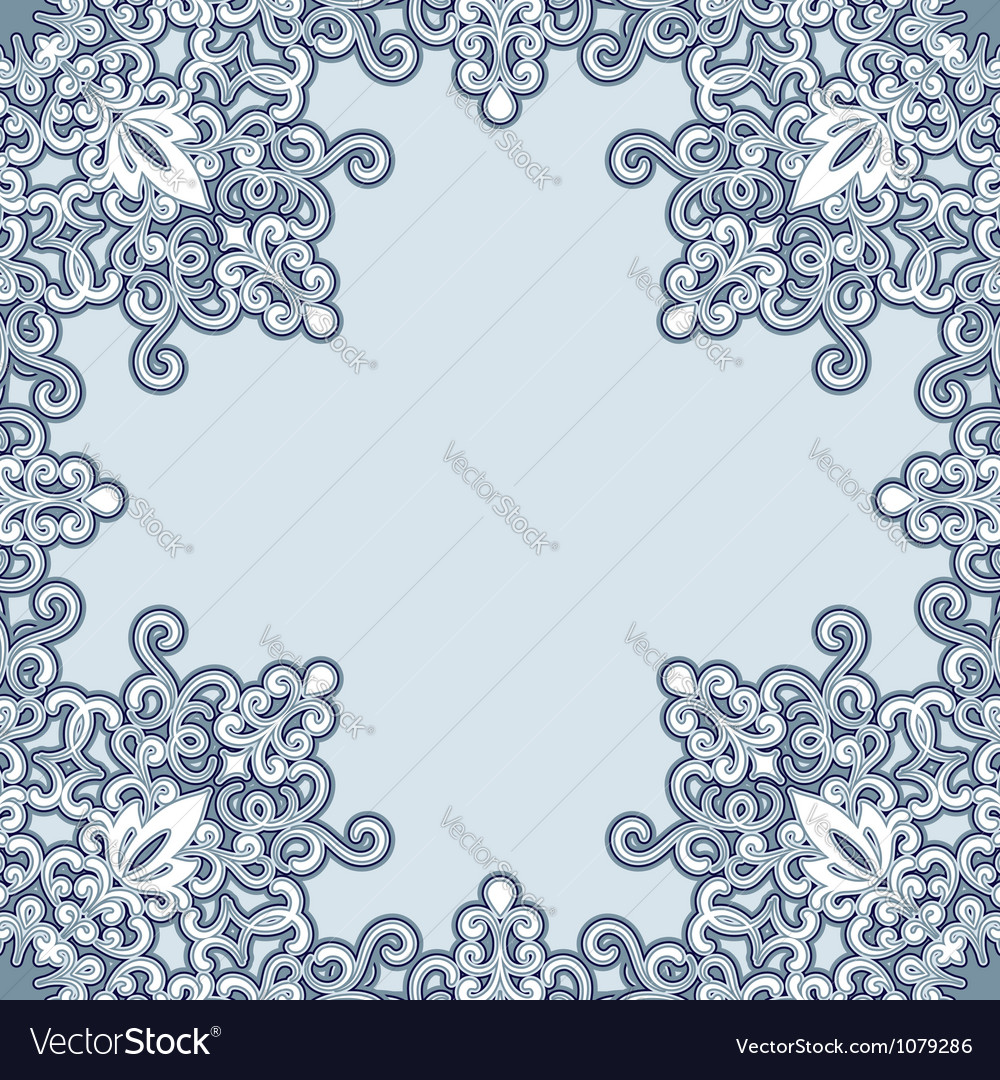 Swiry frame Royalty Free Vector Image - VectorStock