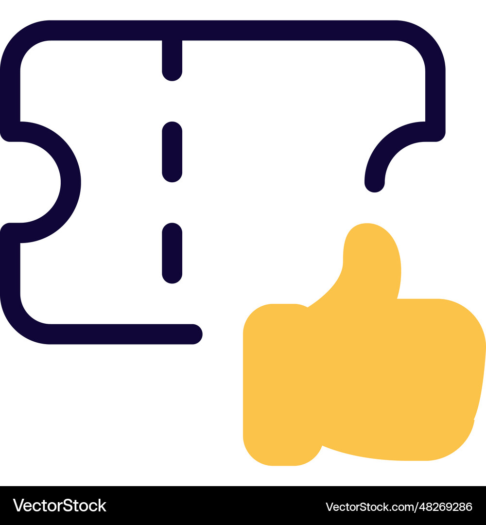 Voucher ticket approved during billing Royalty Free Vector