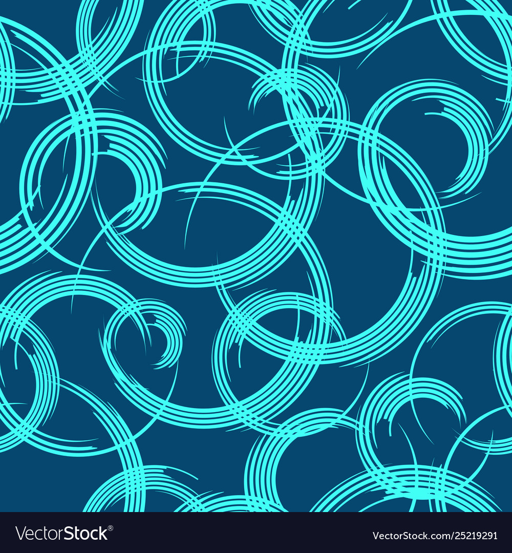 Abstract seamless pattern swirling lines Vector Image
