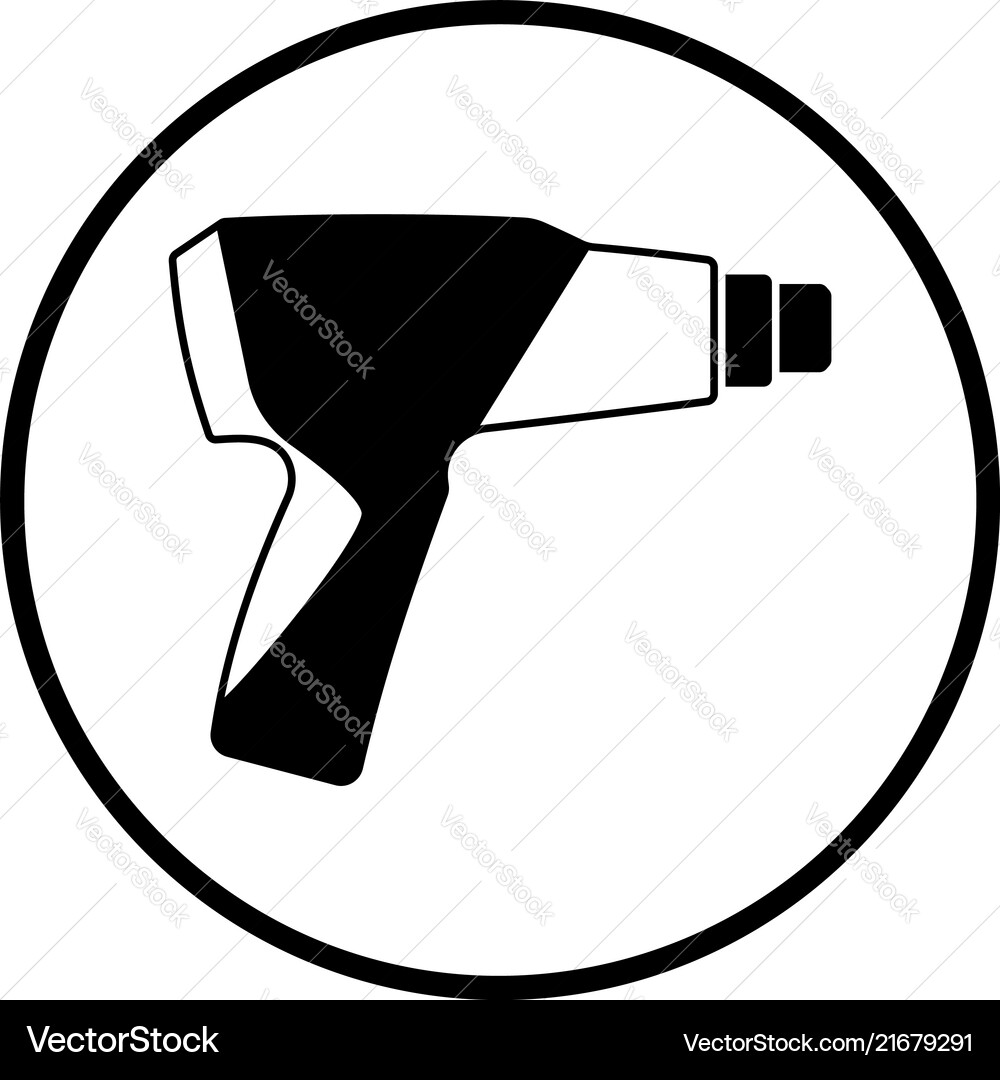 Electric industrial dryer icon Royalty Free Vector Image