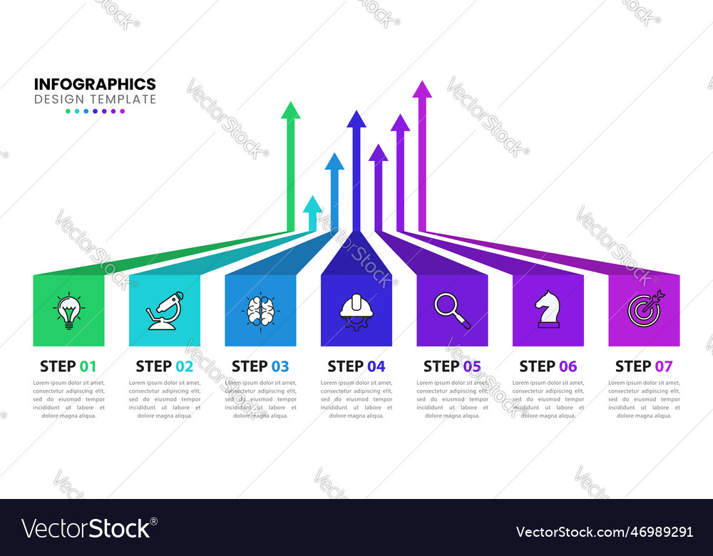 Infographic design template creative concept Vector Image