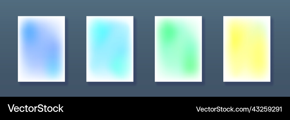 Set of gradient mesh backgrounds for books Vector Image