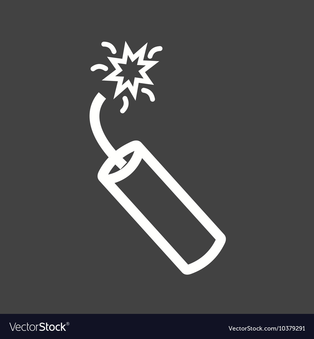 Single dynamite Royalty Free Vector Image - VectorStock