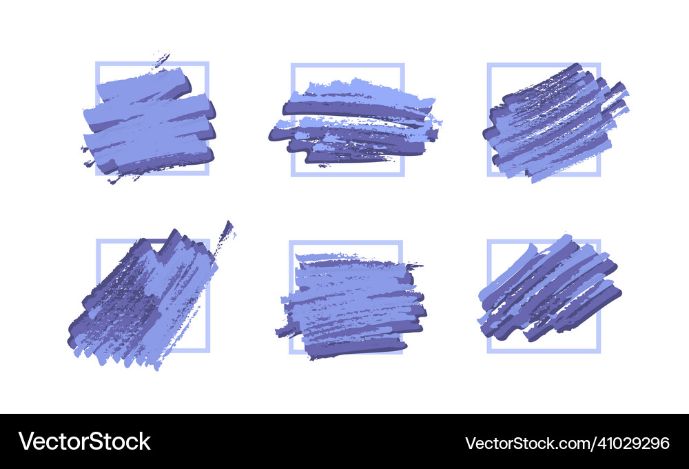 Background spot frame set in very peri color Vector Image