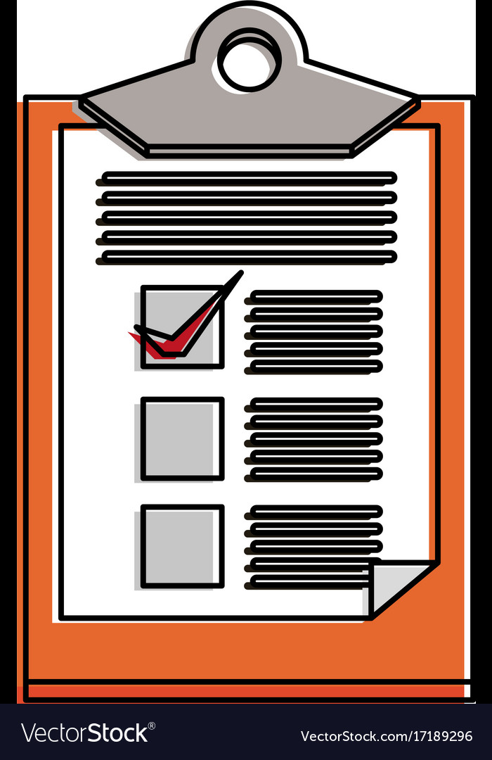 Delivery checklist document Royalty Free Vector Image