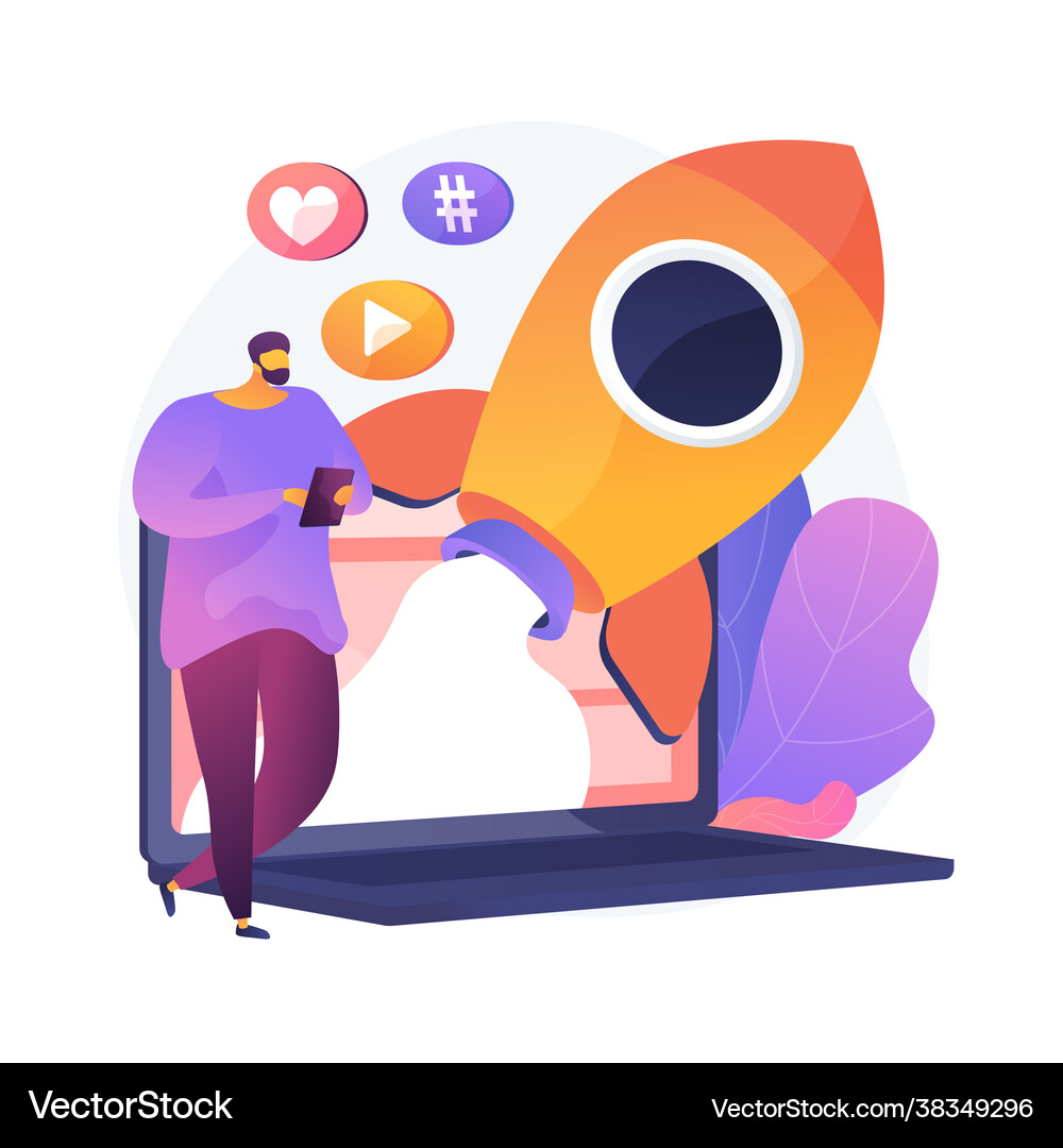 Successful internet marketing concept metaphor Vector Image