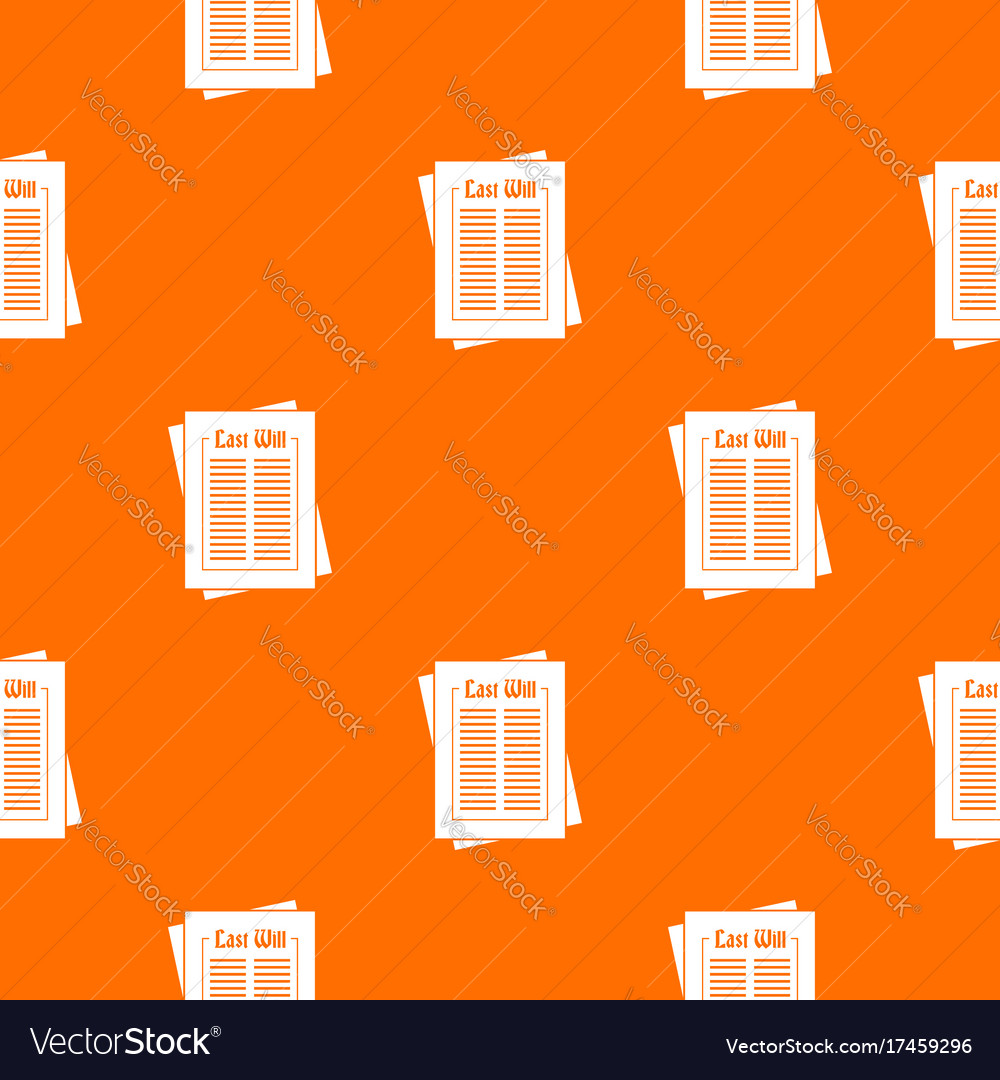 Will pattern seamless Royalty Free Vector Image