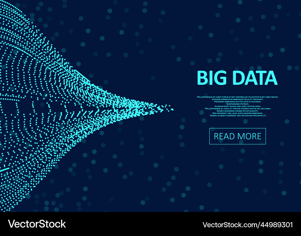 Abstract virtual digital stream Royalty Free Vector Image