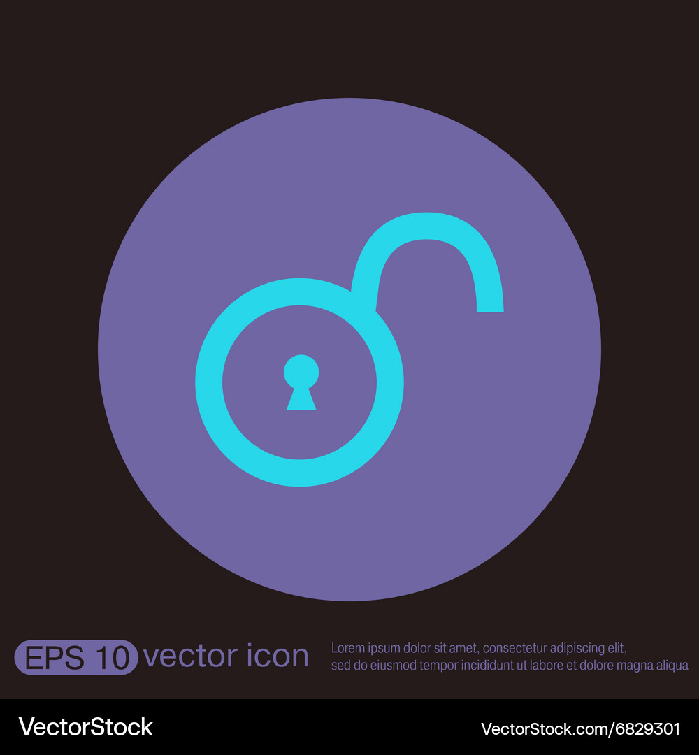 Padlock icon Royalty Free Vector Image - VectorStock