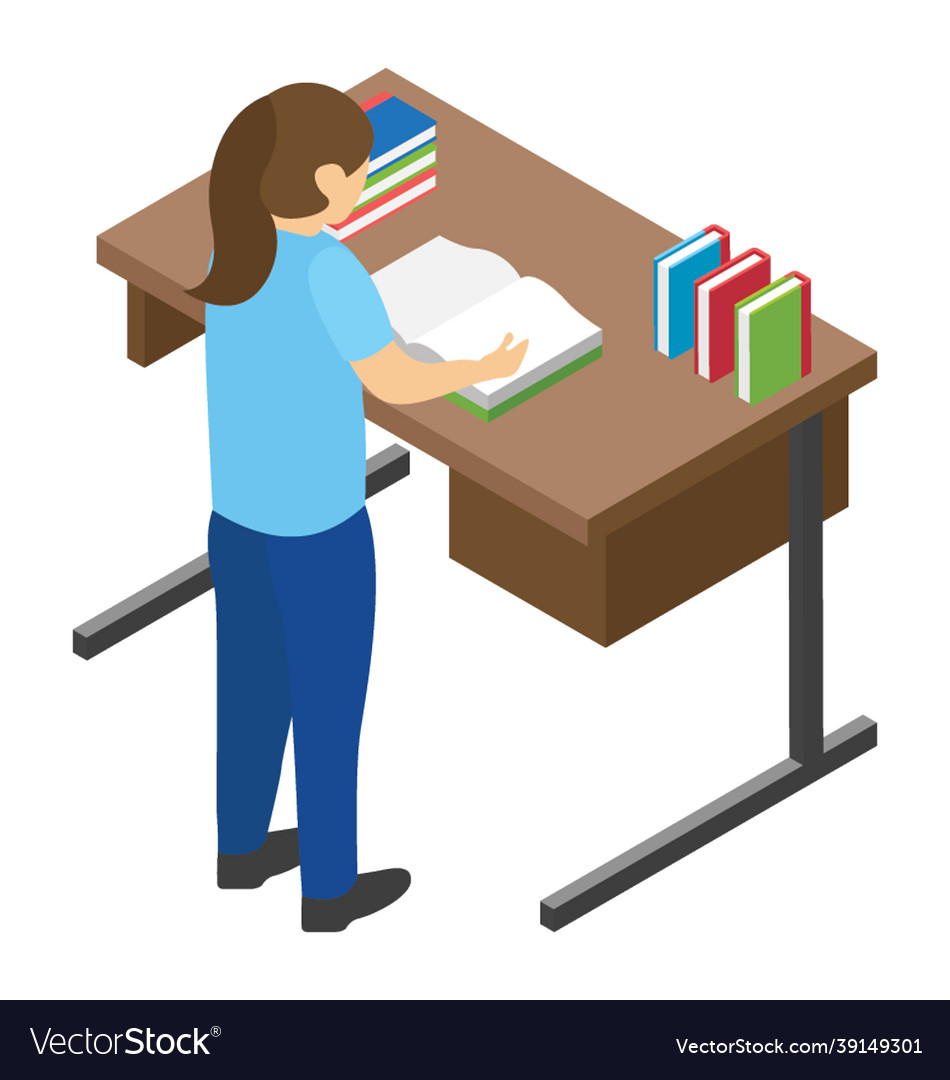 Reading corner Royalty Free Vector Image - VectorStock