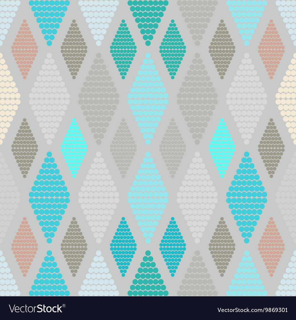 Seamless geometric pattern dots Royalty Free Vector Image