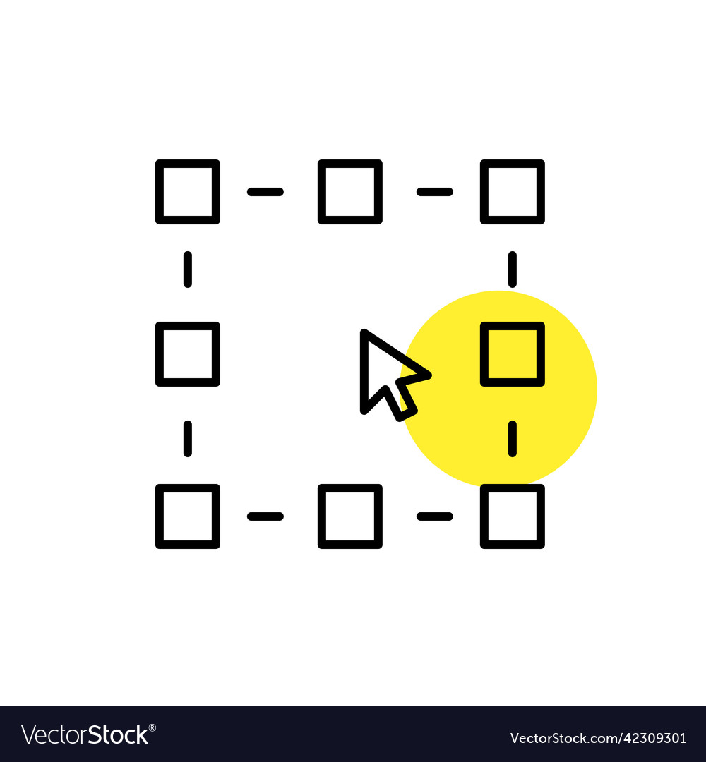 Selection tool icon pixel perfect editable Vector Image