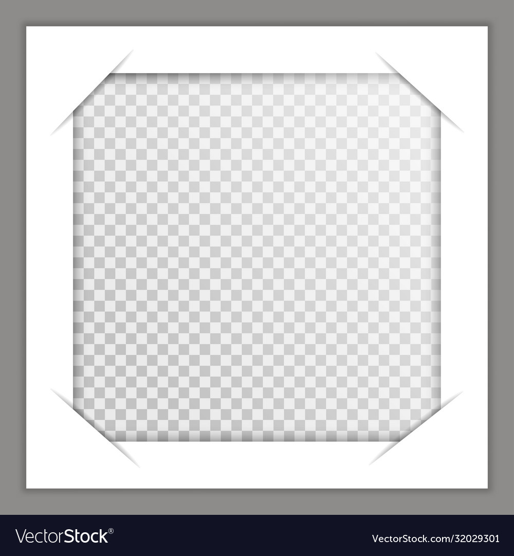 Template photo frames with shadow Royalty Free Vector Image