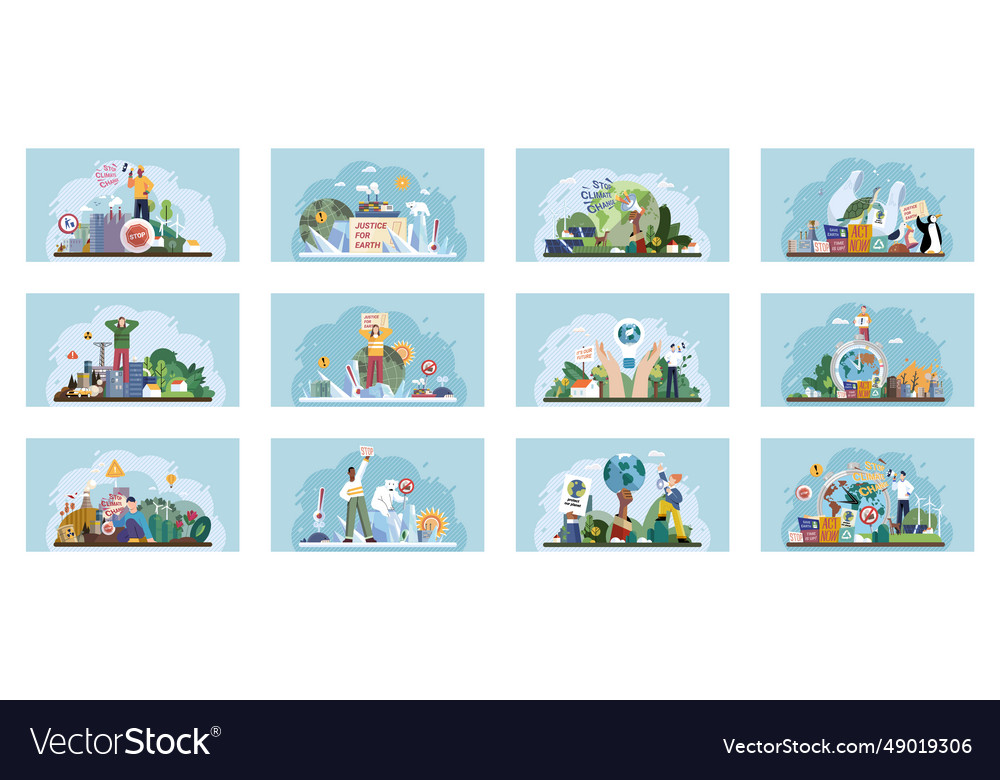 Climate change save the planet celebrate world Vector Image