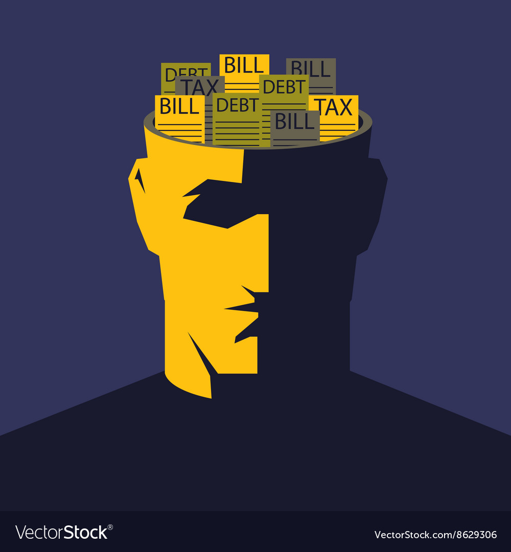 Financial problems Royalty Free Vector Image - VectorStock