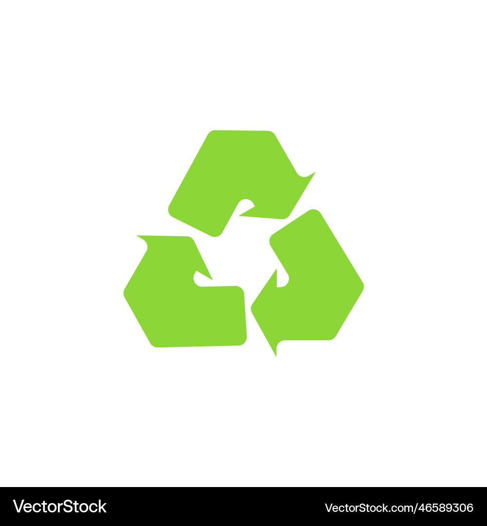 Graphic design of recycling icon Royalty Free Vector Image