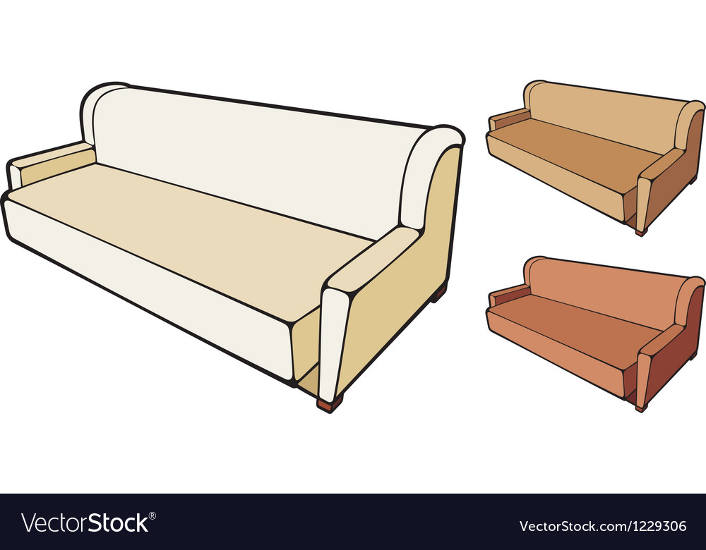 Sofa design Royalty Free Vector Image - VectorStock