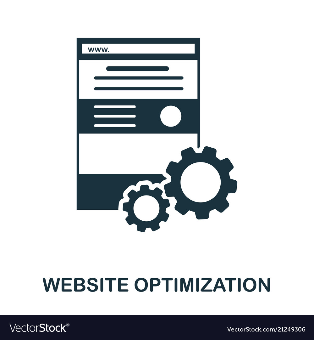 Website optimization icon line style design Vector Image