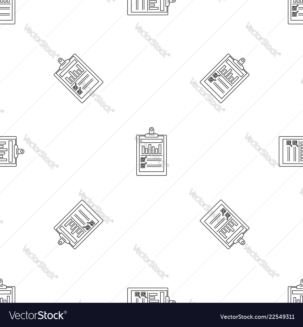 Checklist graph pattern seamless Royalty Free Vector Image