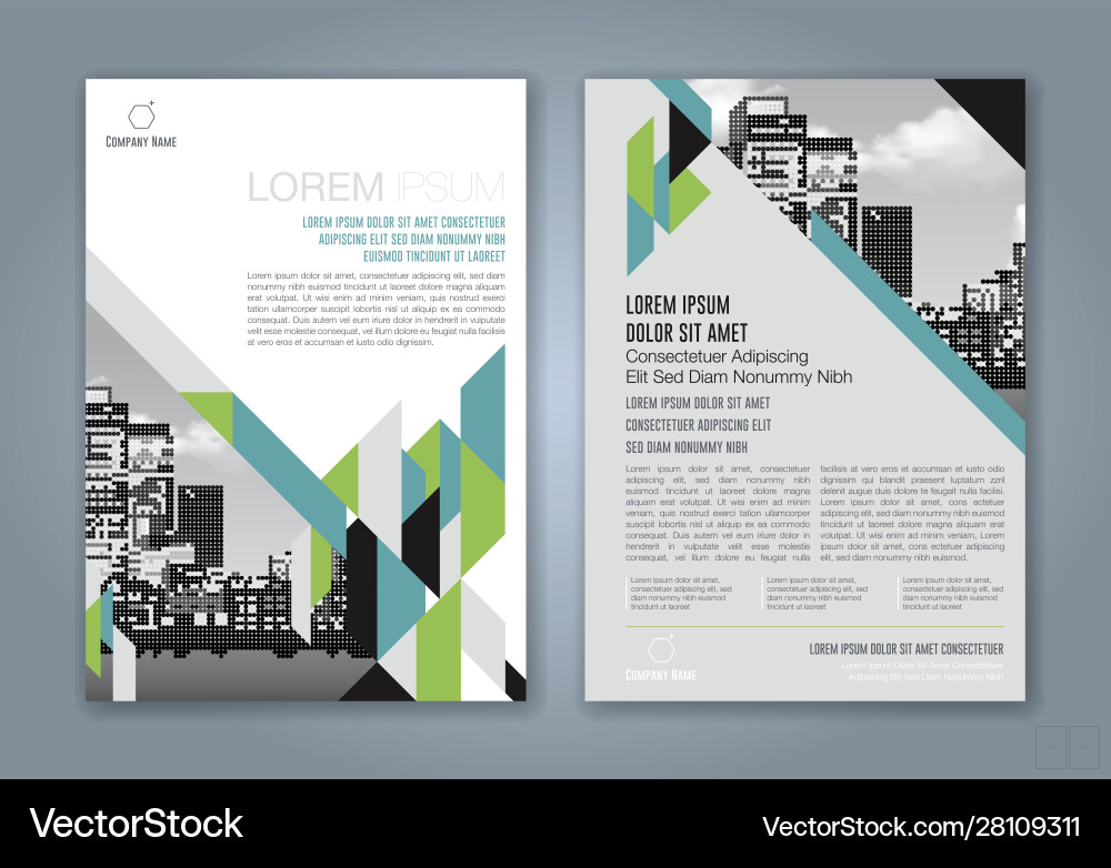 Cover annual report 1294 Royalty Free Vector Image