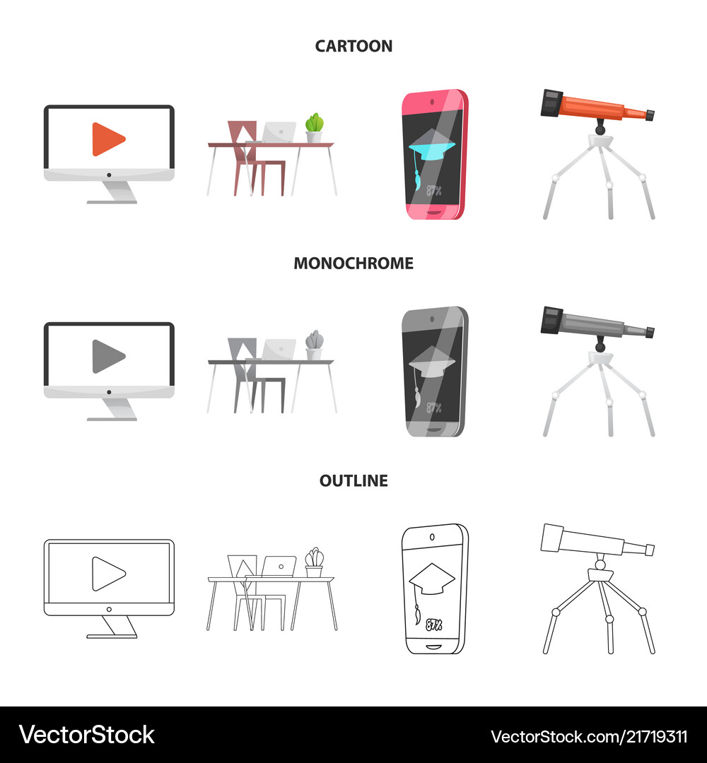 Design of education and learning logo Royalty Free Vector