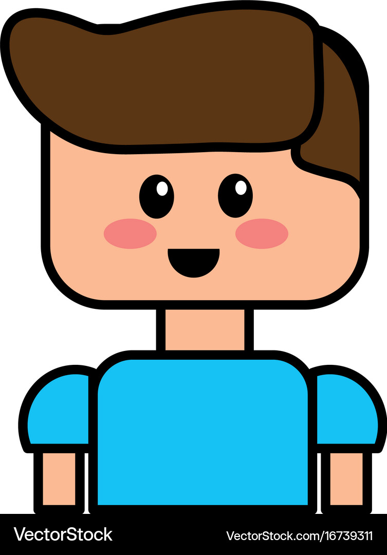 Man character to video game technology play Vector Image