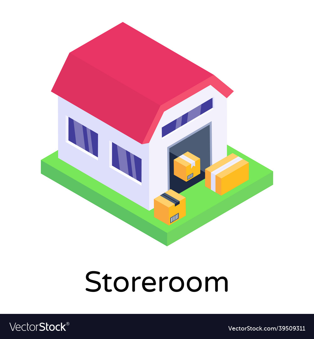 Storeroom Royalty Free Vector Image - VectorStock